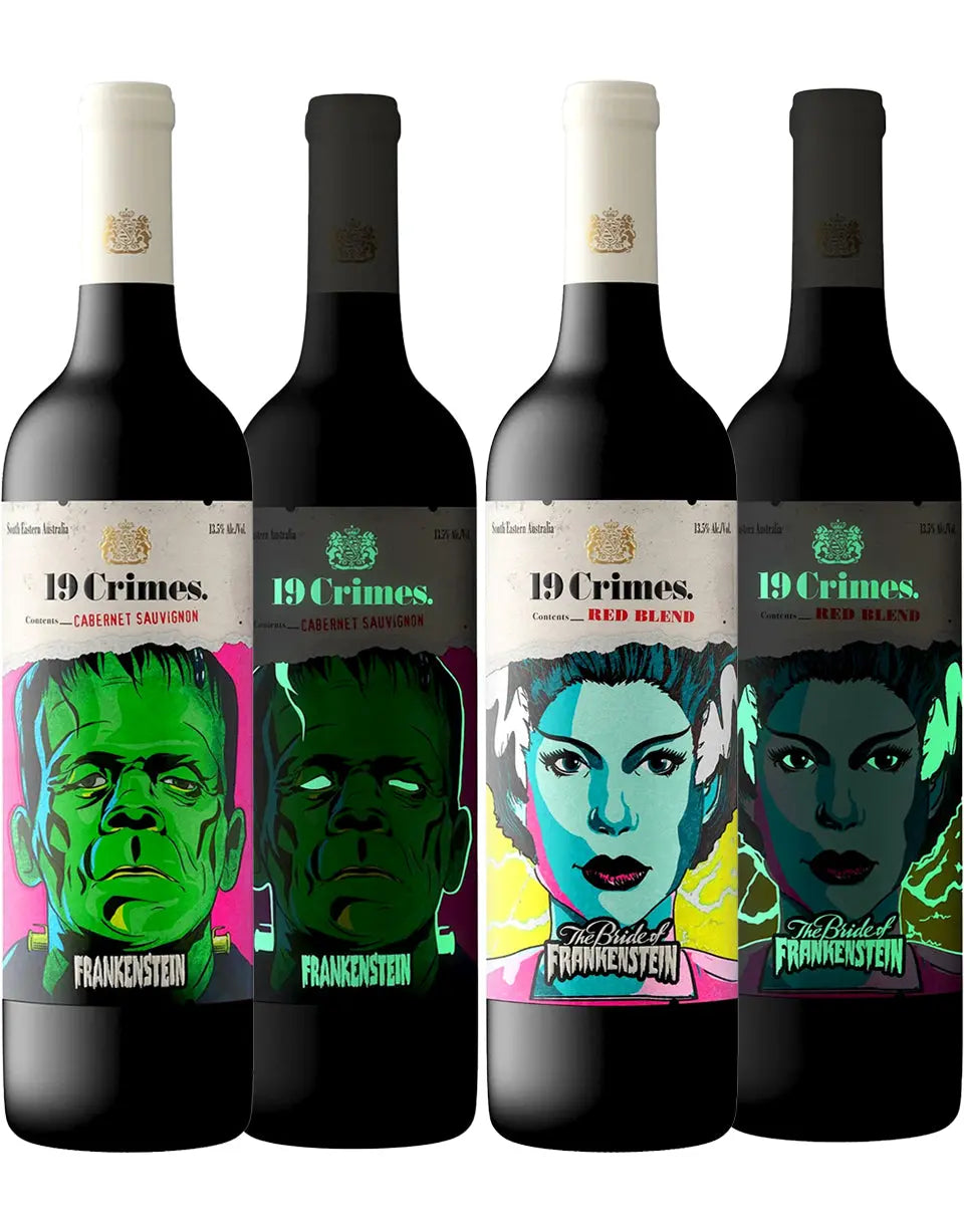 19 Crimes Frankenstein & Bride of Frankenstein 2-Pack | Quality Liquor ...