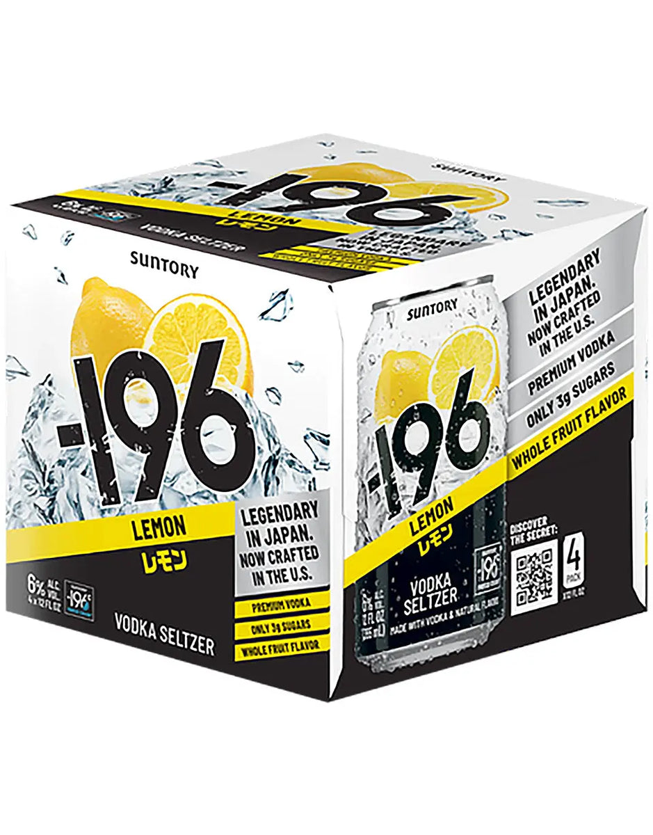 Buy -196 Lemon Vodka Seltzer 4-Pack | Quality Liquor Store