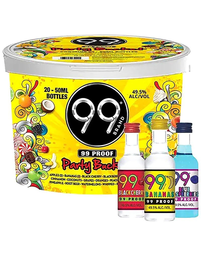Buy 99 Brand Party Bucket – 20-Pack of 50ml Flavored Shots