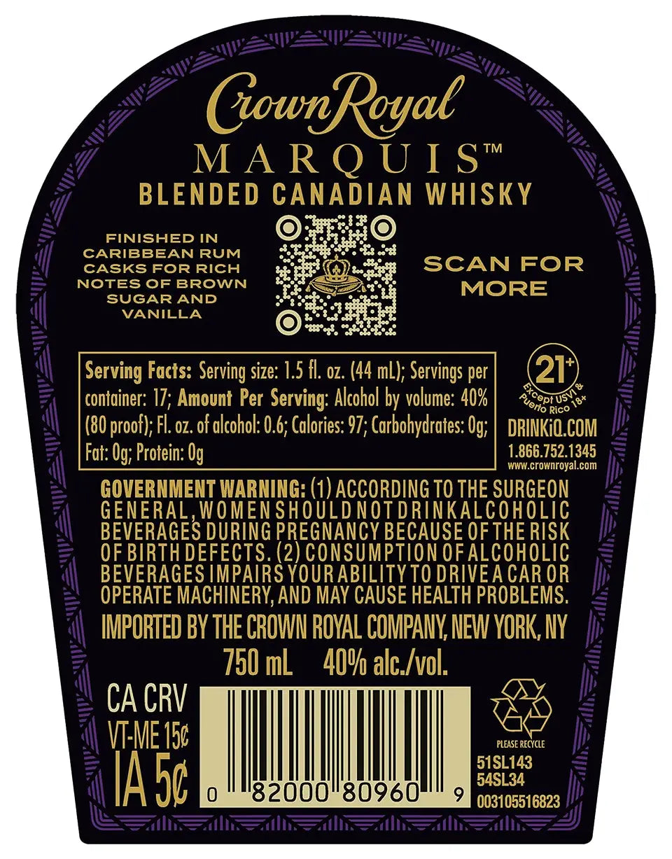 Buy Crown Royal Marquis Canadian Whisky | Quality Liquor Store