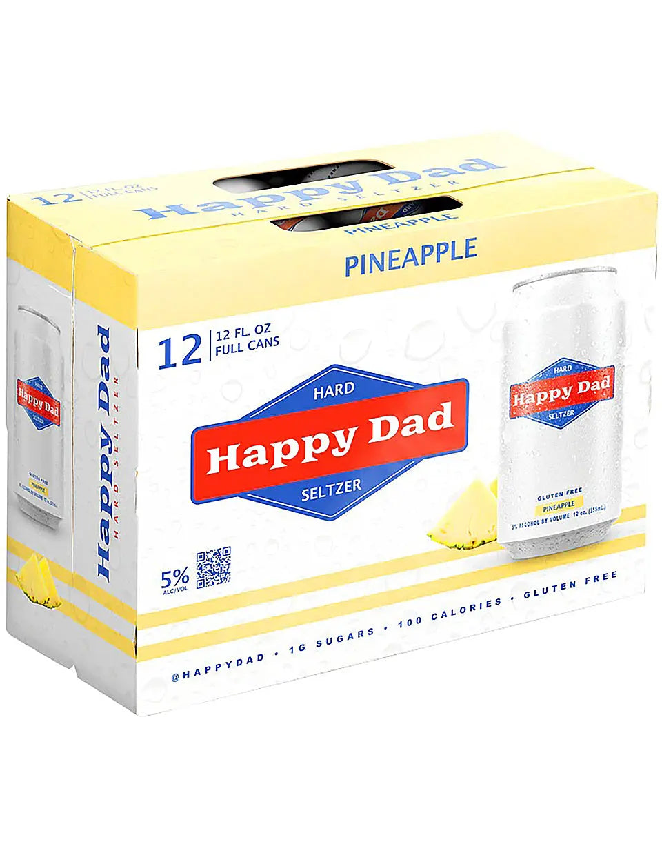 Buy Happy Dad Hard Seltzer Pineapple 12-Pack | Quality Liquor Store