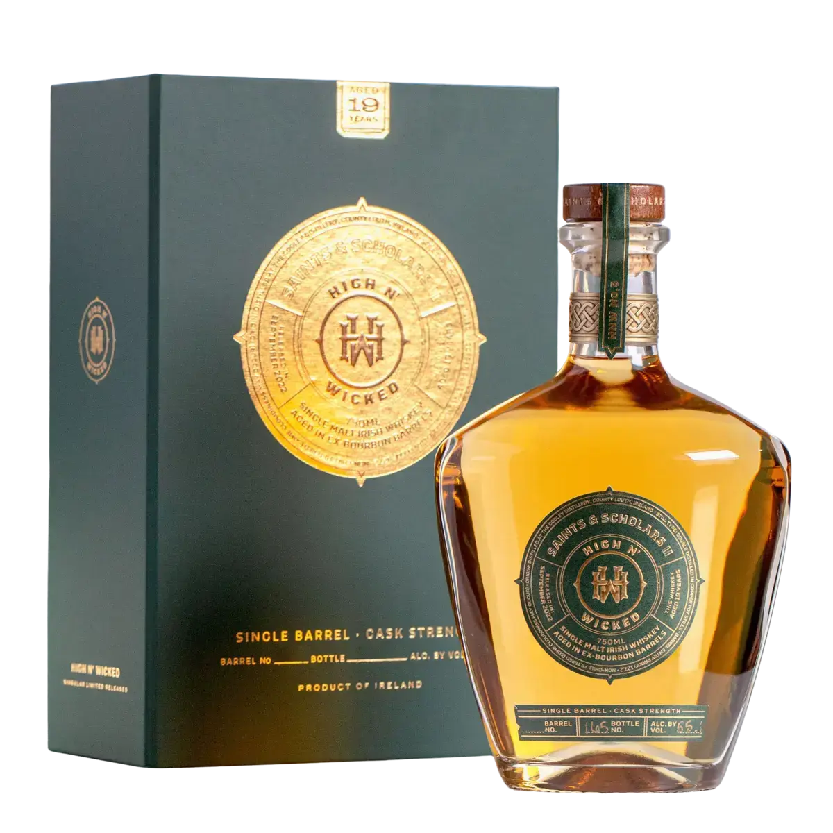 High N’ Wicked Saints & Scholars 19 Year Old Single Malt Irish Whisky ...