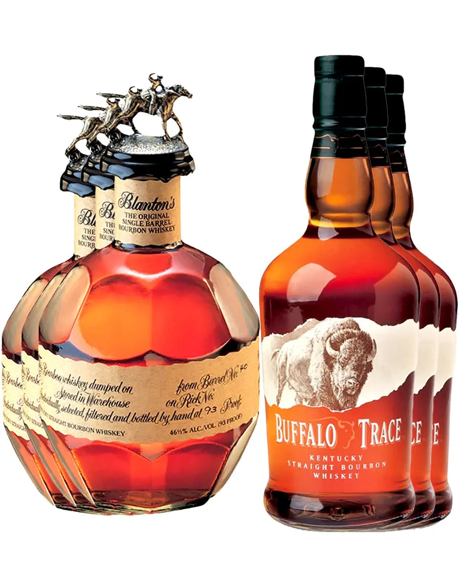Buy Blanton’s & Buffalo Trace 6-Bottle Collector’s Bourbon Set Bundle