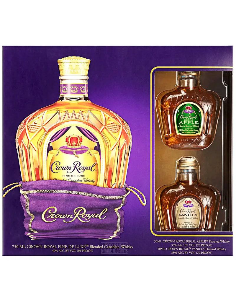 Buy Crown Royal Fine De Luxe Blended Canadian Whisky Gift Set – Quality ...