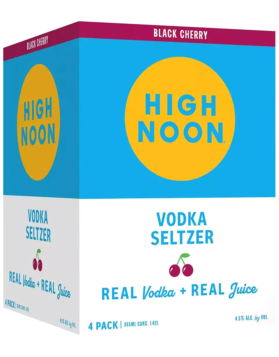 High Noon Sun Sips Black Cherry Hard Seltzer 4-Pack | Quality Liquor