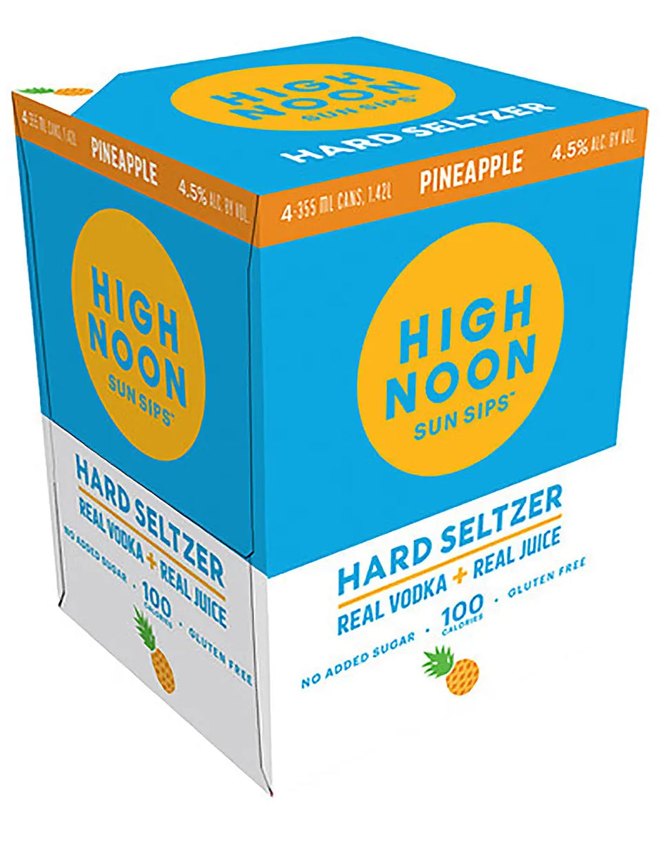 High Noon Sun Sips Pineapple Hard Seltzer 4-PK | Quality Liquor Store