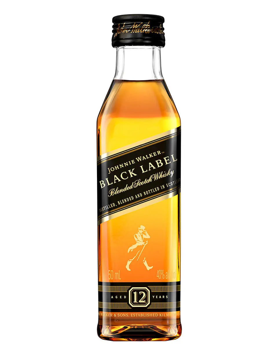Johnnie Walker Black Label 50ML Blended Scotch Whisky 6-Pack Minis ...