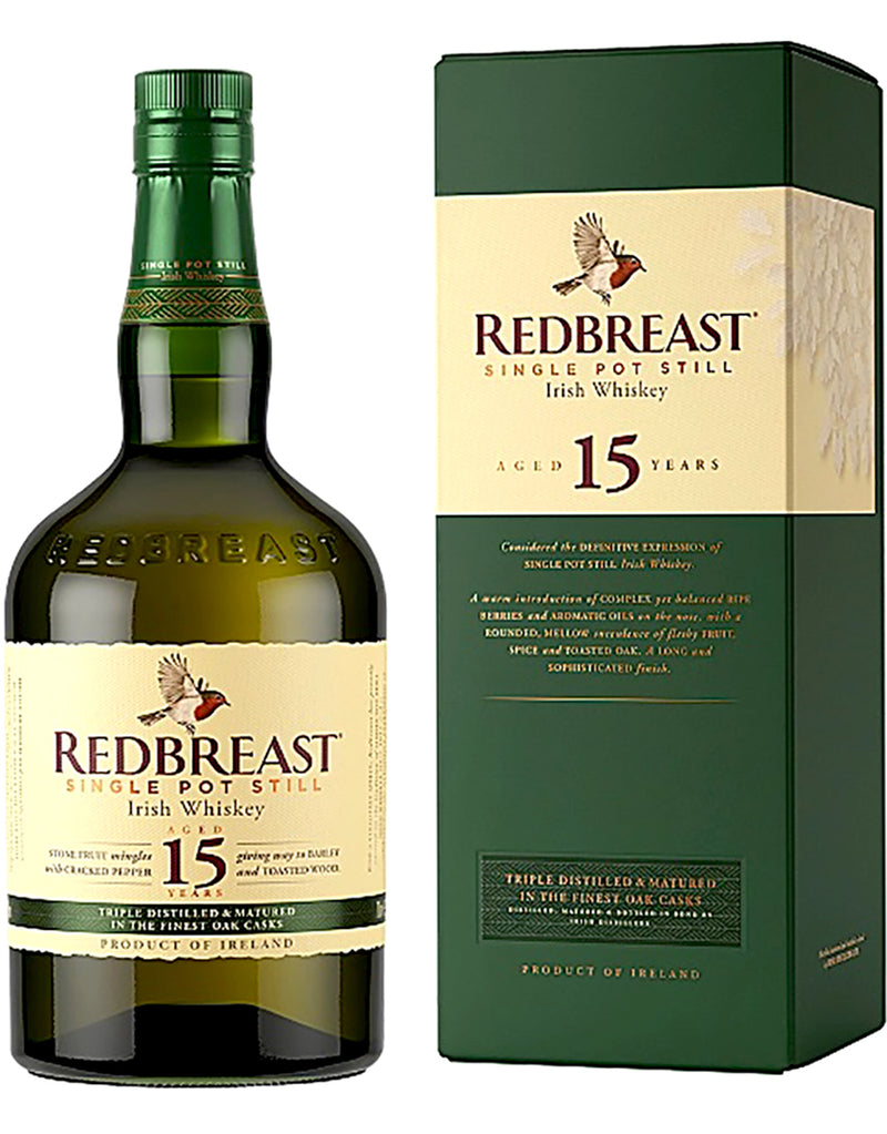 Buy Redbreast Single Pot Still 15 Year Old Irish Whiskey – Quality Liquor Store