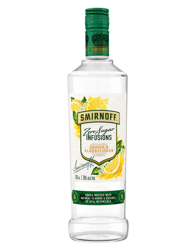 Smirnoff Zero Sugar Infusions Lemon Elderflower | Quality Liquor Store