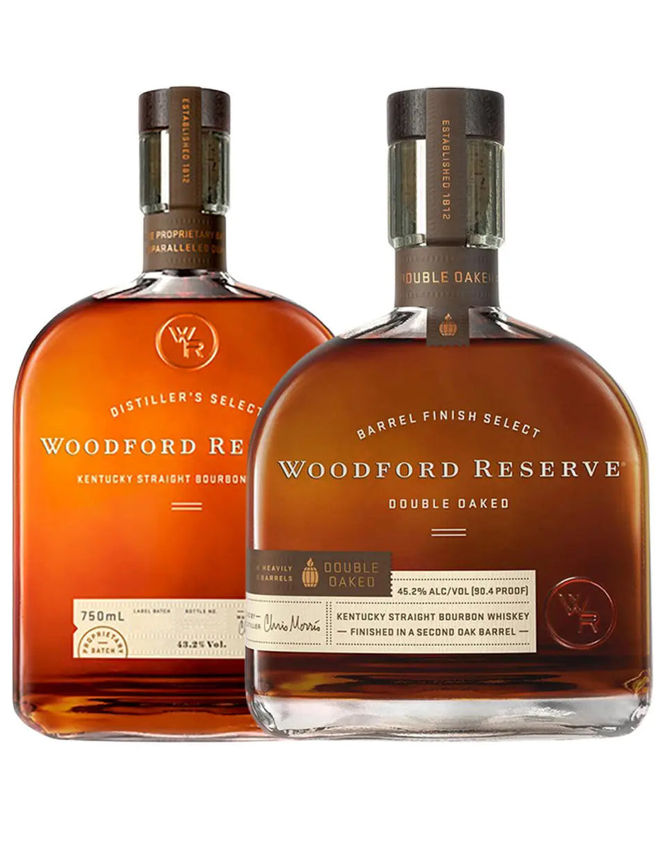 Woodford Reserve Double Oaked and Bourbon 2-Pack Combo – Quality Liquor ...